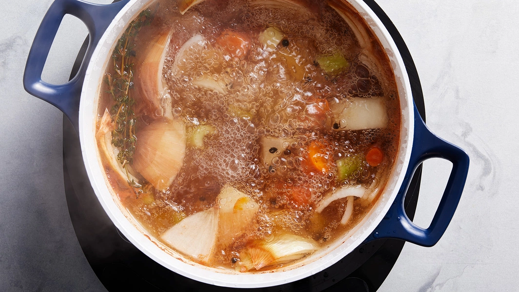 Homemade beef stock that makes every stew shine