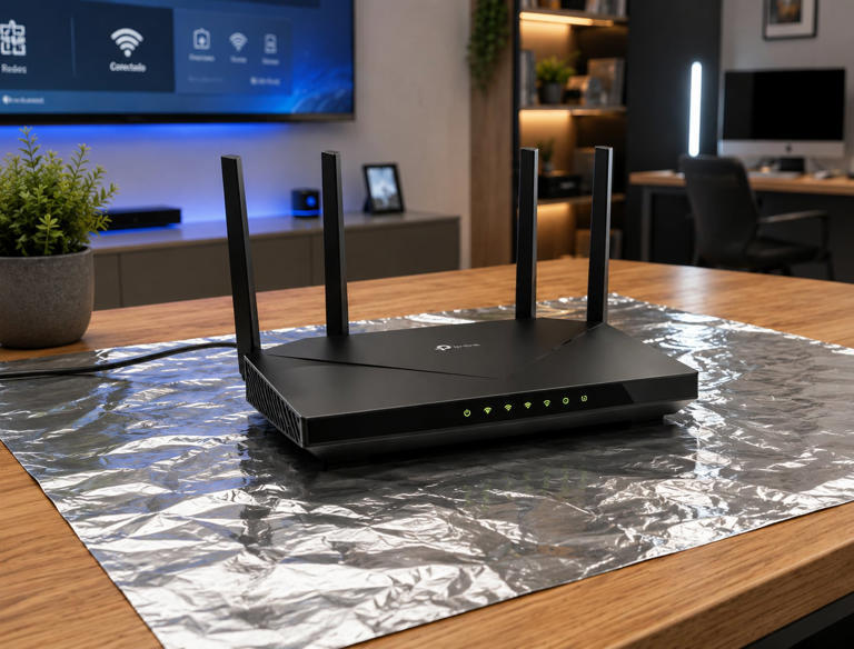 Poner papel aluminio debajo del módem de WiFi: para qué sirve y por qué ...