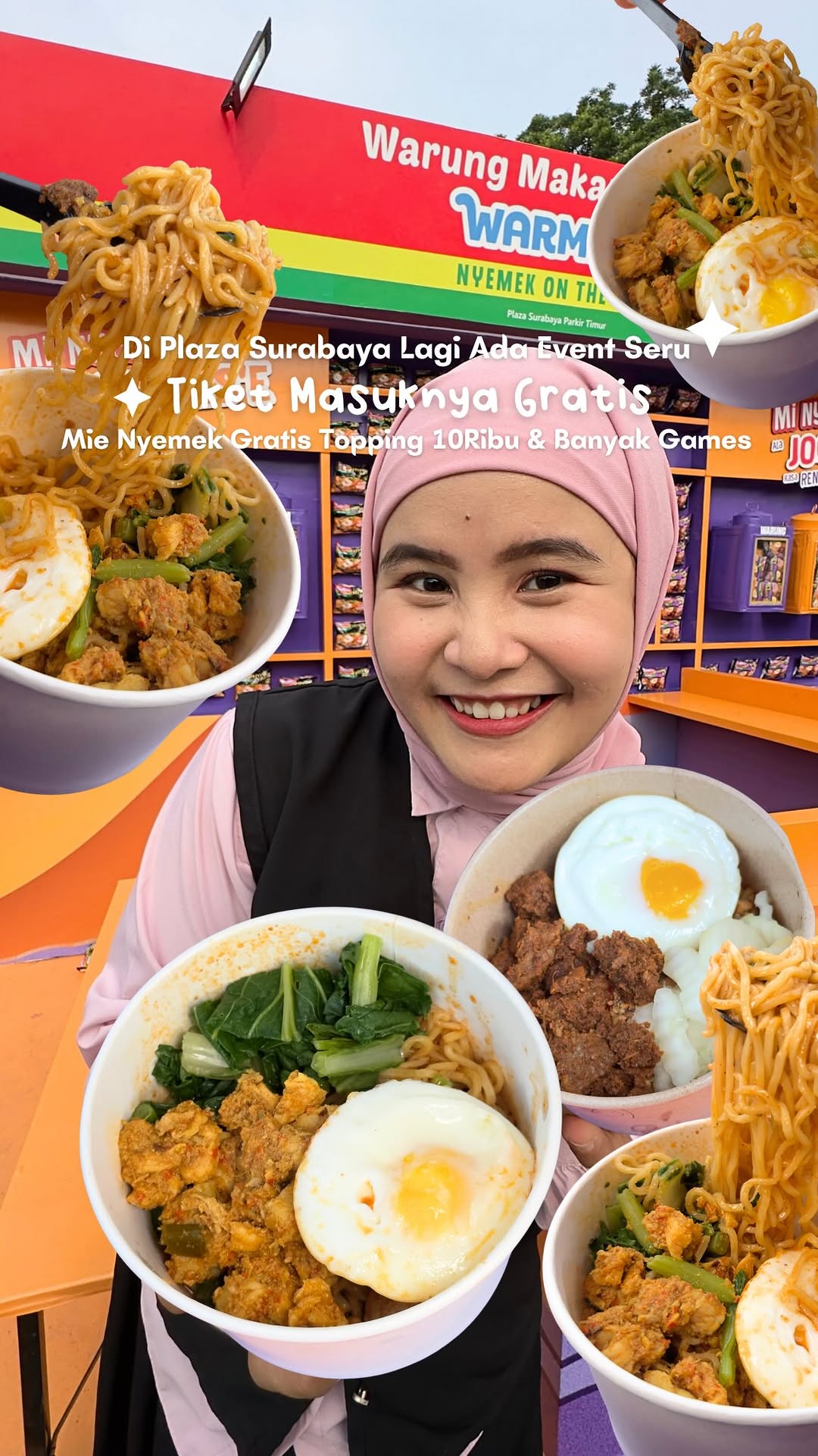 Keseruan event dengan games, photo spot, dan Indomie Nyemek