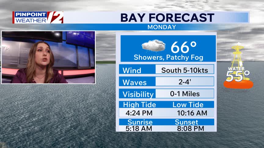 Ocean, bay, and beach forecast