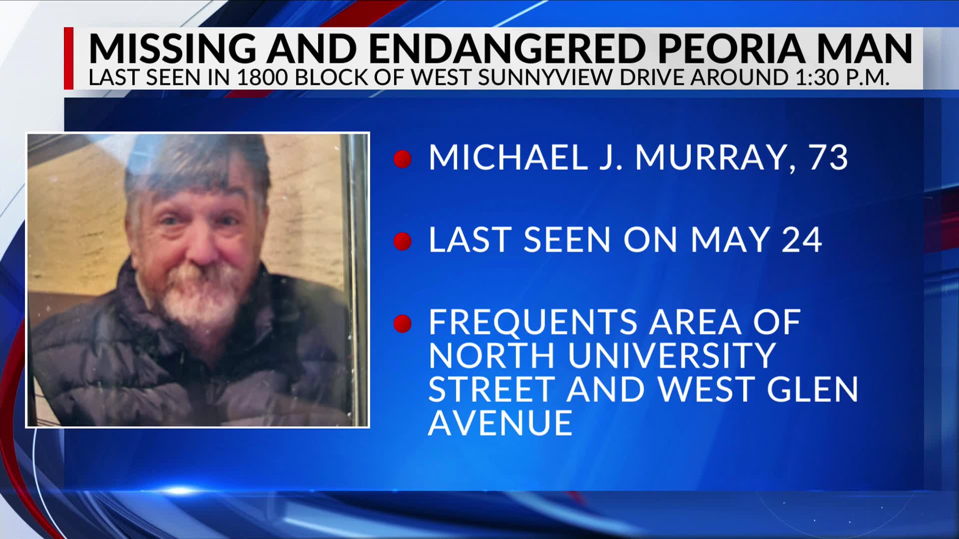 Missing and endangered Peoria man