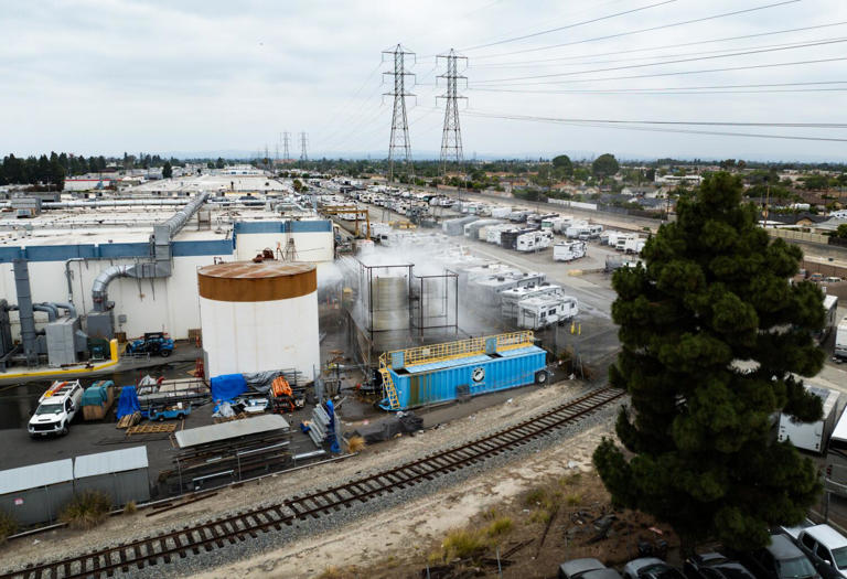 Potential crack found on Garden Grove chemical tank, reducing explosion ...