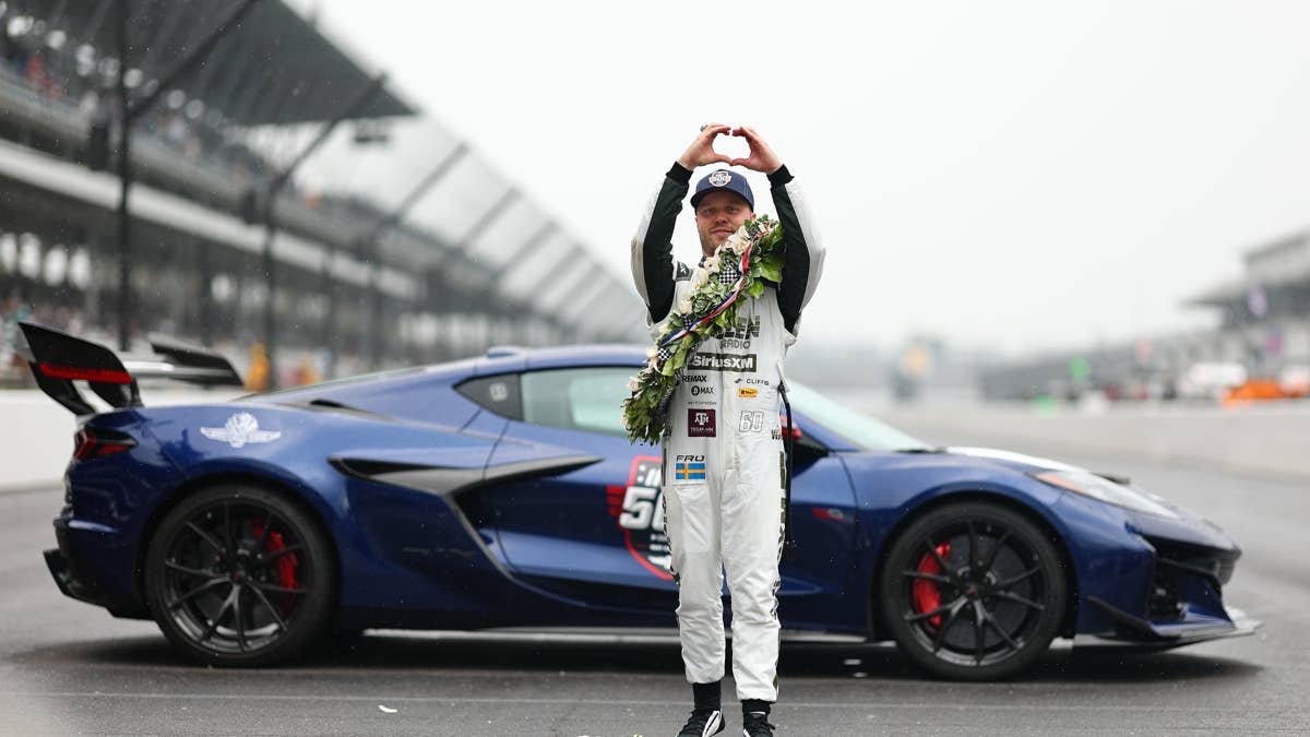 New dad Felix Rosenqvist caps emotional month with historic Indy 500 win