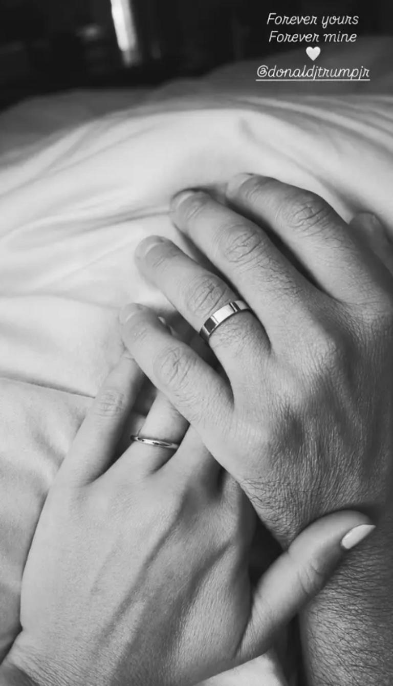 Bettina Anderson reveals wedding ring after marrying Donald Trump Jr.