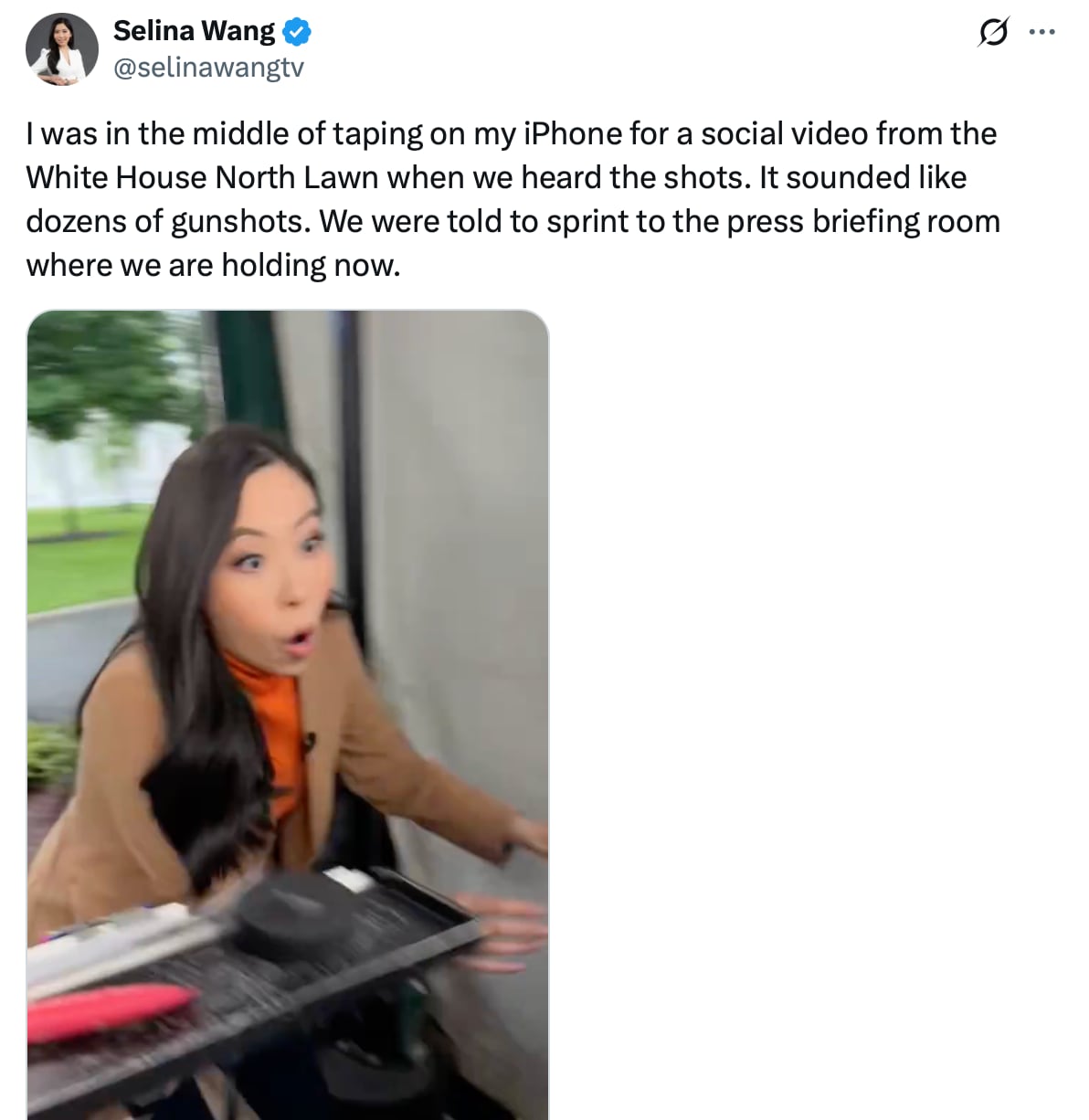 Reporter who went viral after shootout beside White House responds