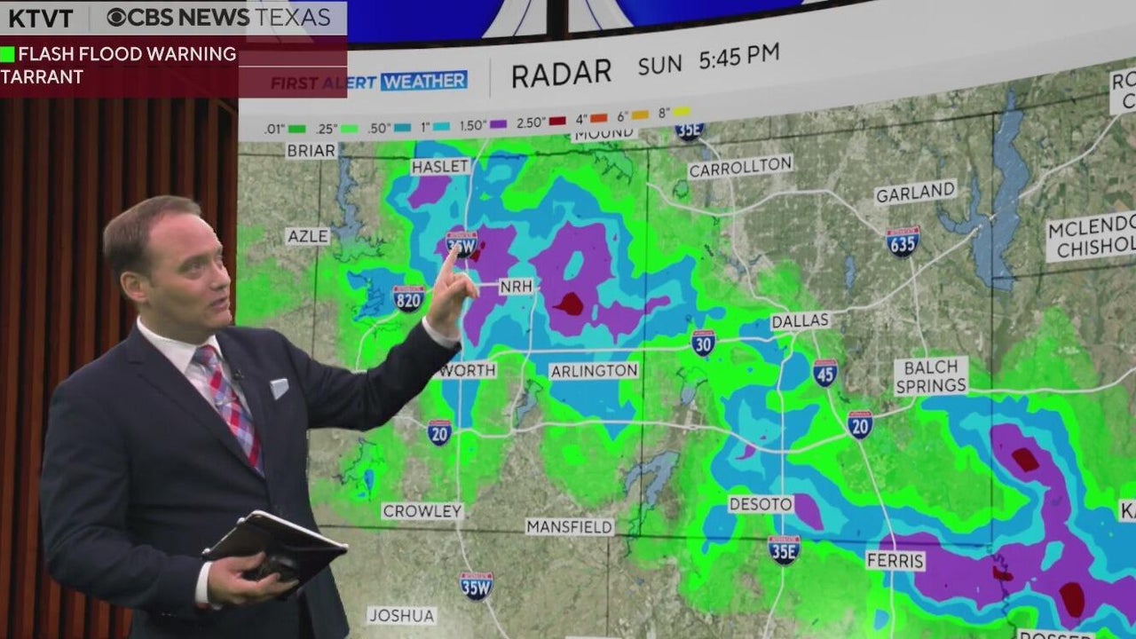 Flash flood risk rises as slow-moving storms soak North Texas