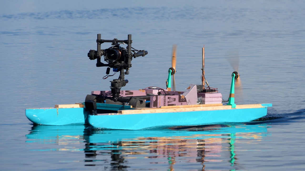 Building a gyro stabilized hyperlapse drone boat