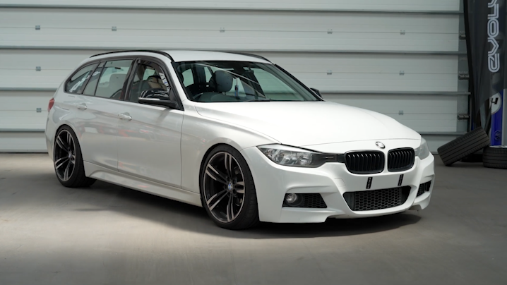 Lowered BMW F31 touring featuring Bilstein suspension performance upgrade