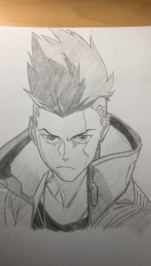 Cyberpunk 2077 sketch art inspired character illustration