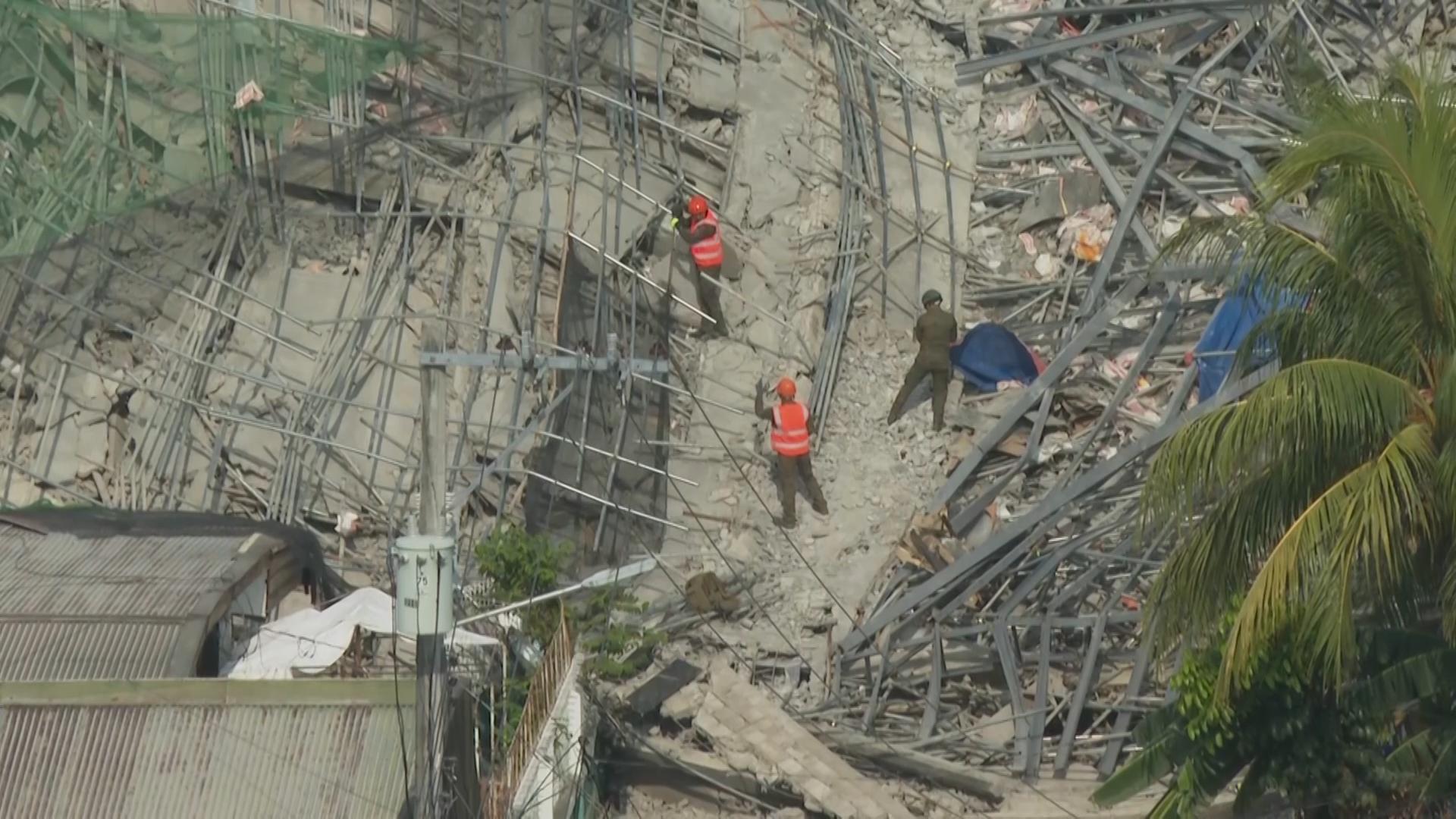 Building under construction in Philippines collapses, leaving 1 dead ...