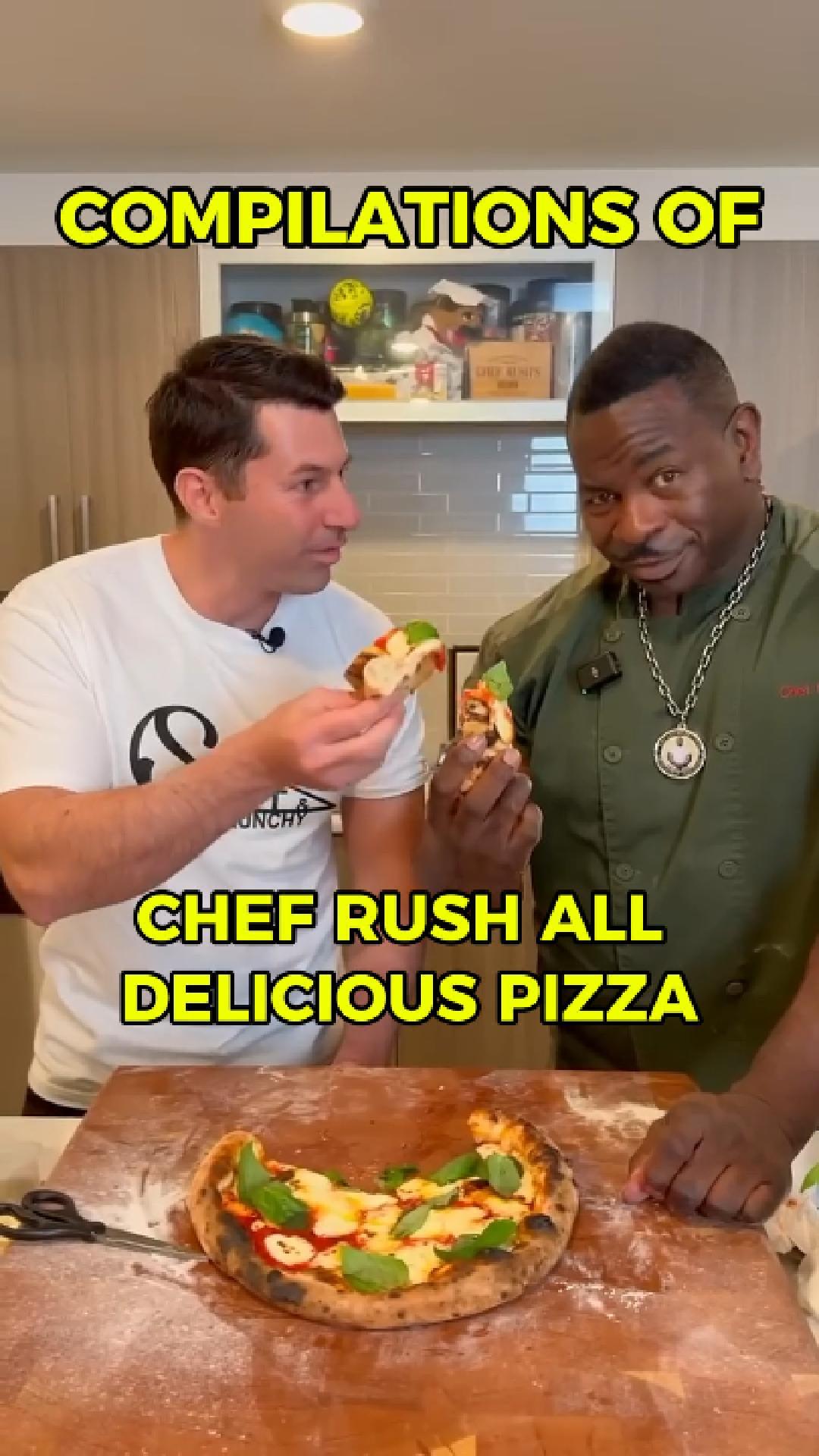 Chef Rush making the most delicious pizza ever!