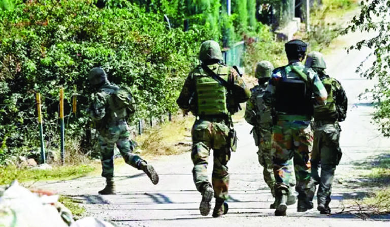 Security forces hunt group of foreign terrorists in J&K