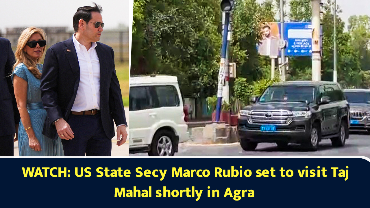 WATCH: US State Secy Marco Rubio set to visit Taj Mahal shortly in Agra