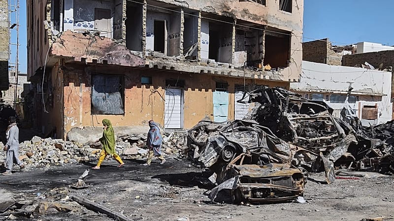 Pakistan train bombing kills at least 24 people