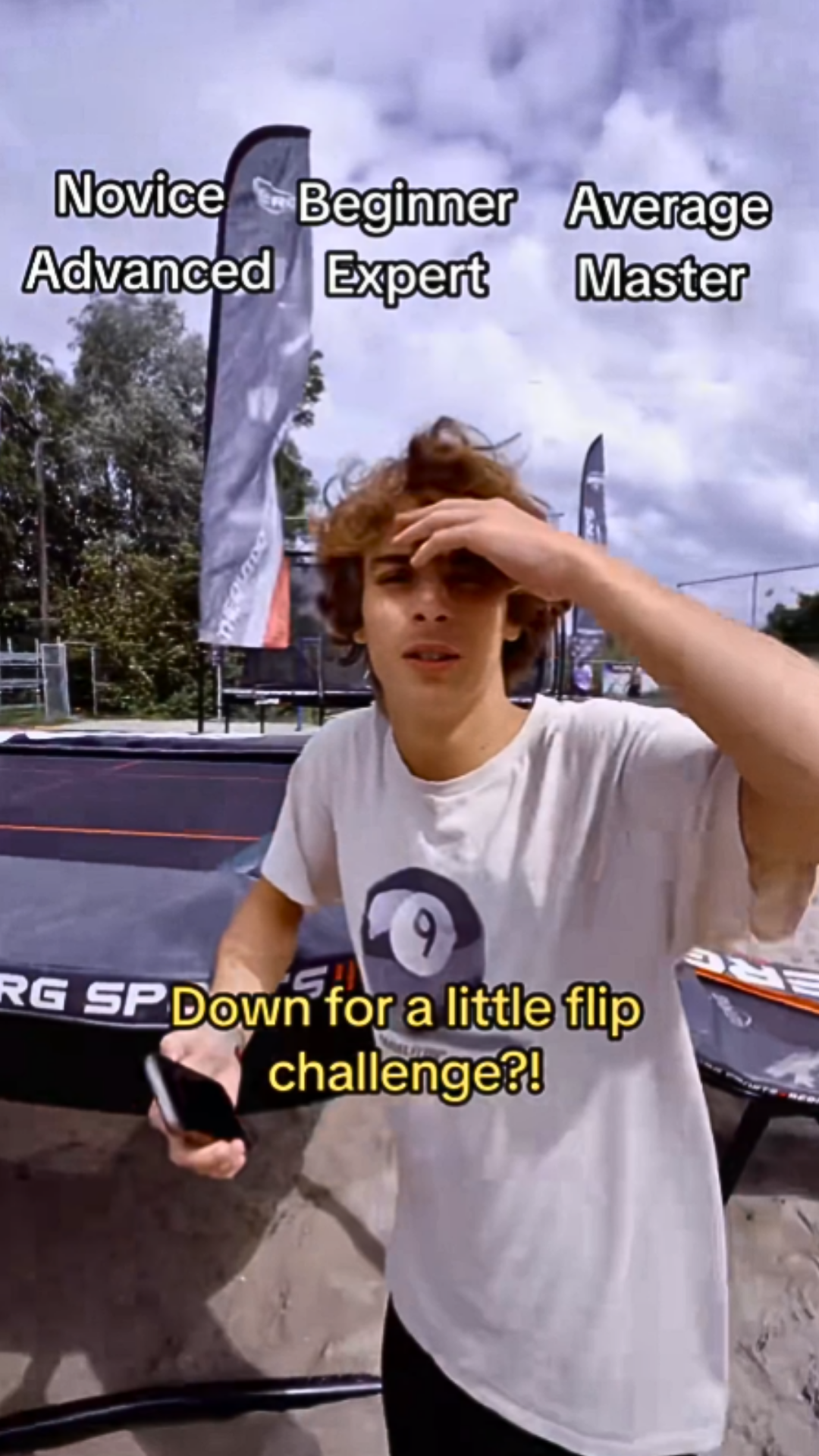 Ernest takes on hardest flip challenge