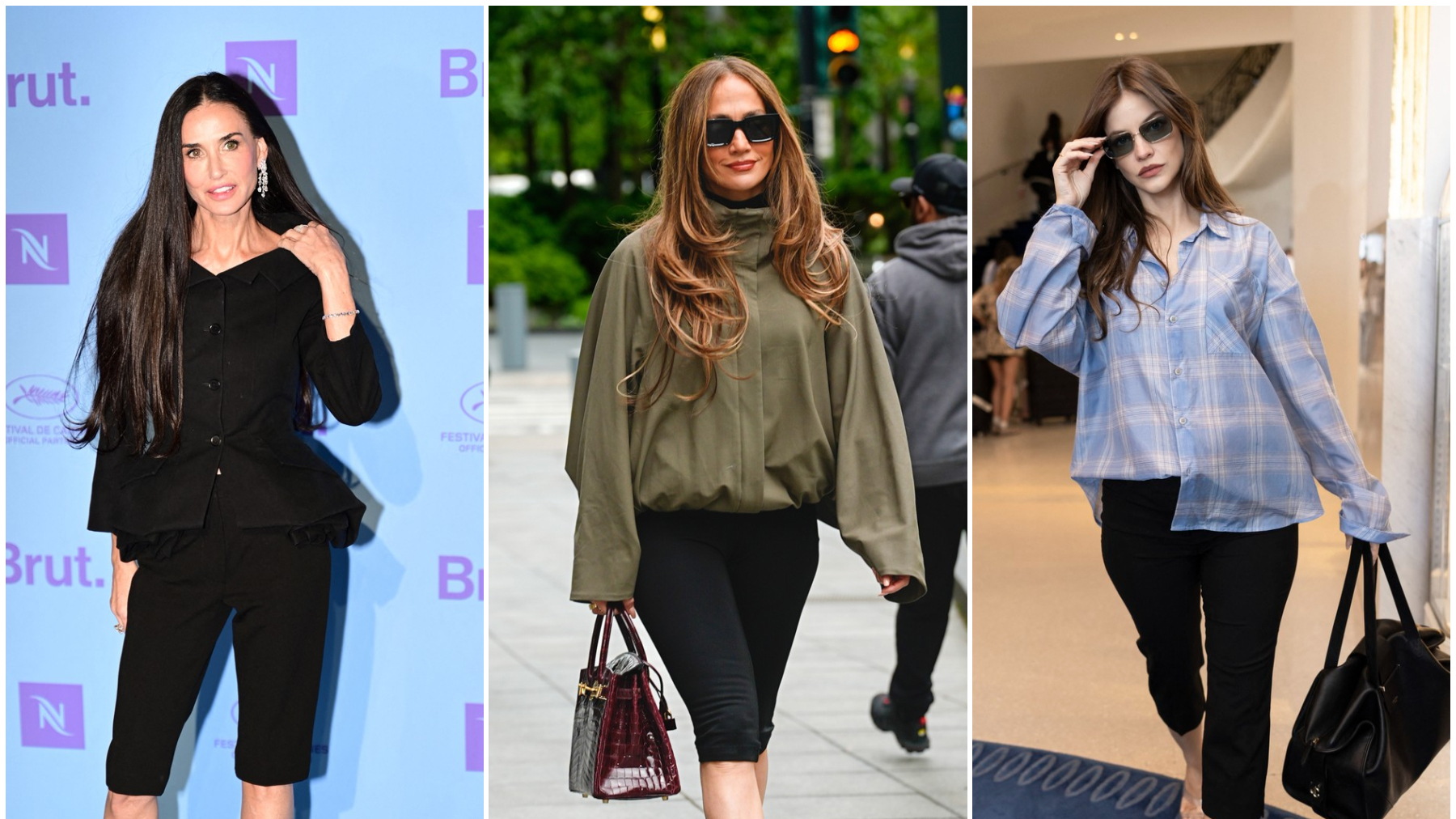 Nejméně lichotivé kalhoty jsou zpět. Capri nosí i Jlo nebo Demi Moore a ...