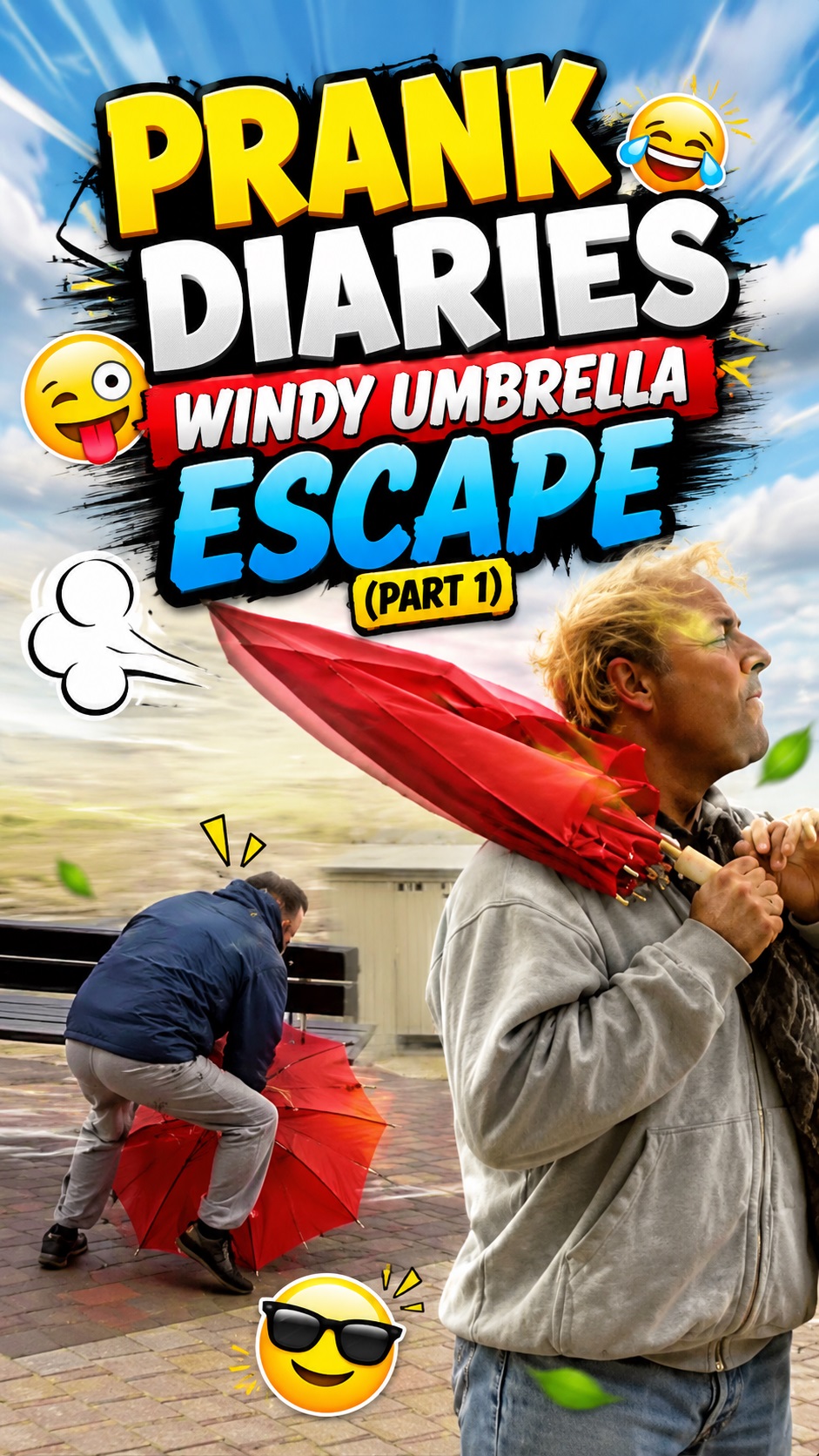 Prank diaries - Windy umbrella escape (part 1)