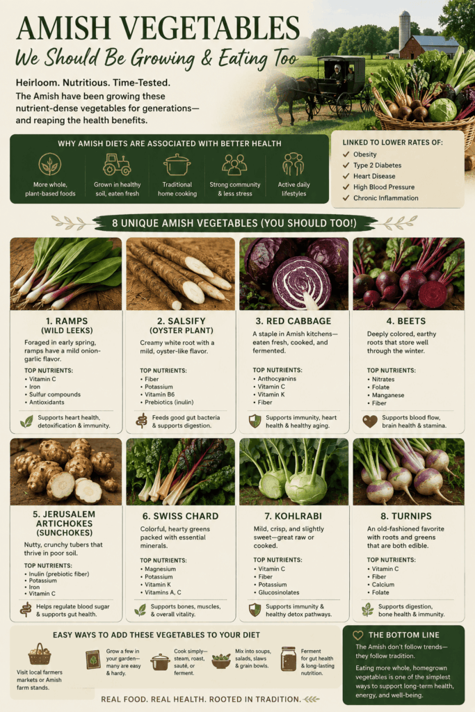 The vegetables keeping the Amish healthier