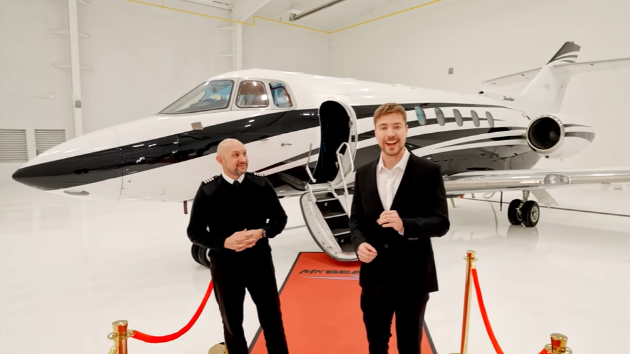 Pilot who spent 100 days inside $2.5M private jet for MrBeast video ...