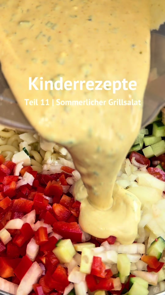 Köstlicher Sommersalat perfekt für kleine Esser