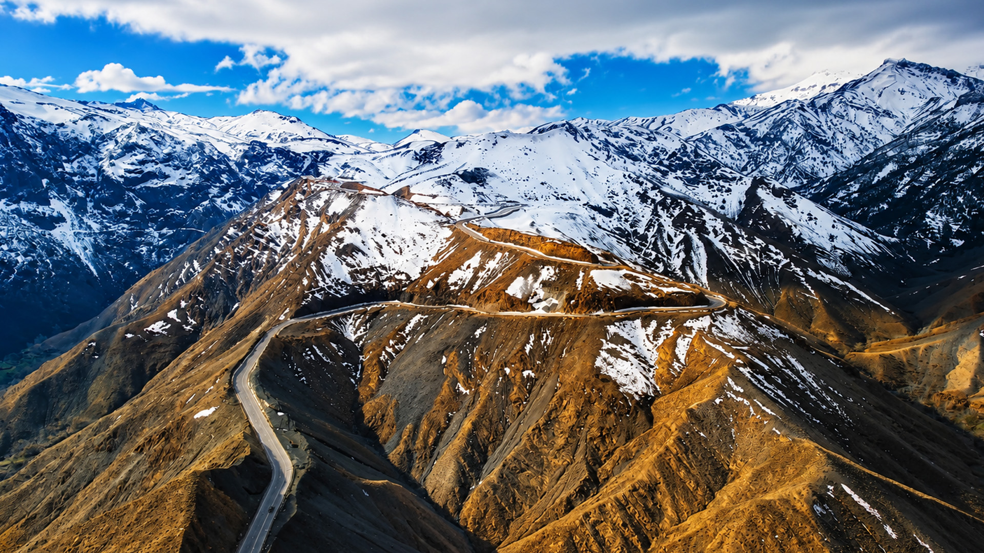 A curved mountain road with no easy escape