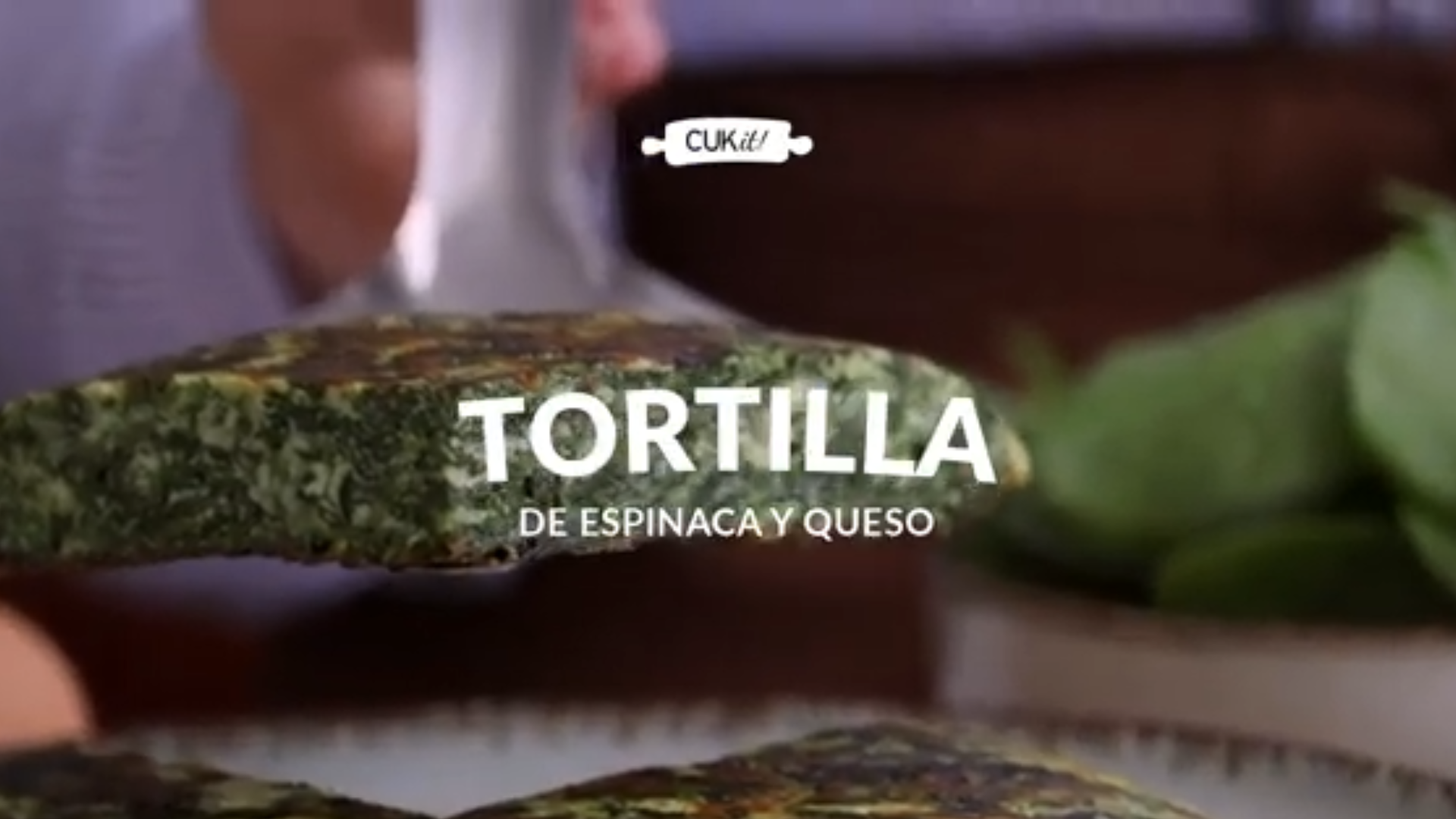 Tortilla de espinaca y queso fácil y deliciosa