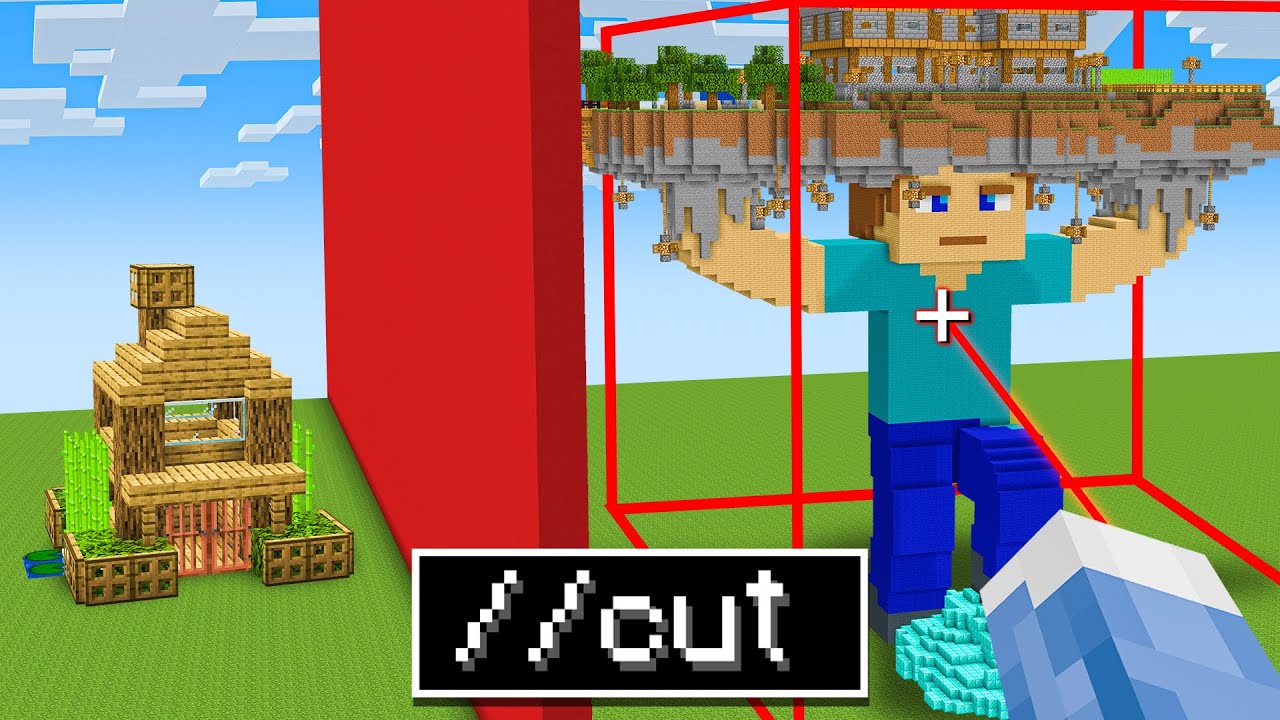 I cheated using /cut in Minecraft