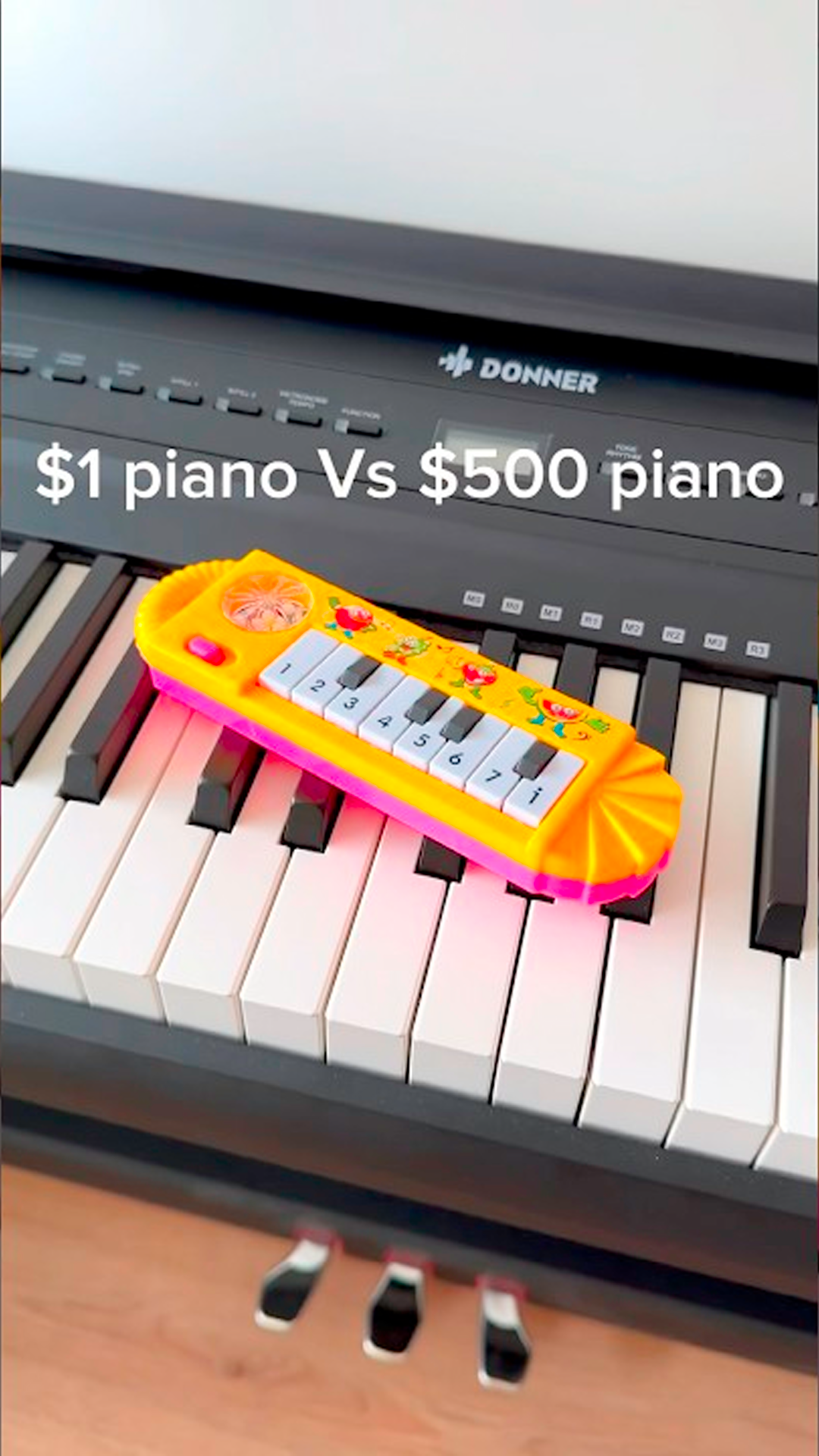 Extreme piano comparison $1 keyboard vs $500 instrument