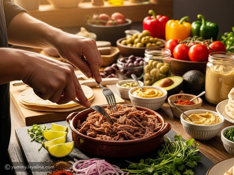 Leftover Eid lamb? Turn it into gourmet shredded tacos & shawarma