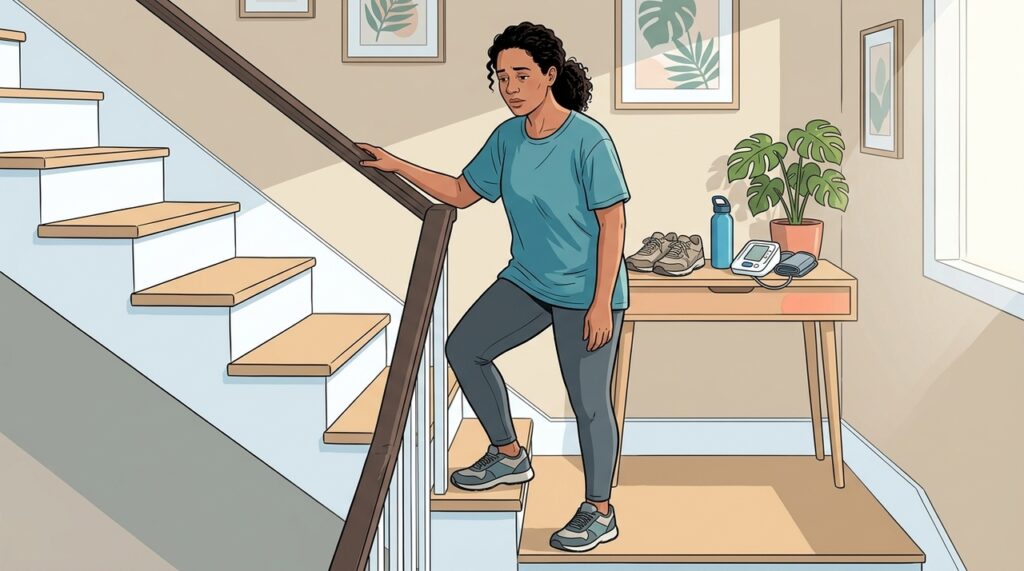 É normal sentir falta de ar ao subir escadas?
