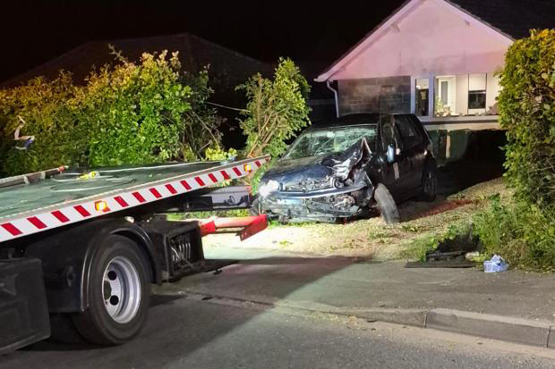 Arrest made and passenger badly hurt after car wrecks lamppost, bus ...