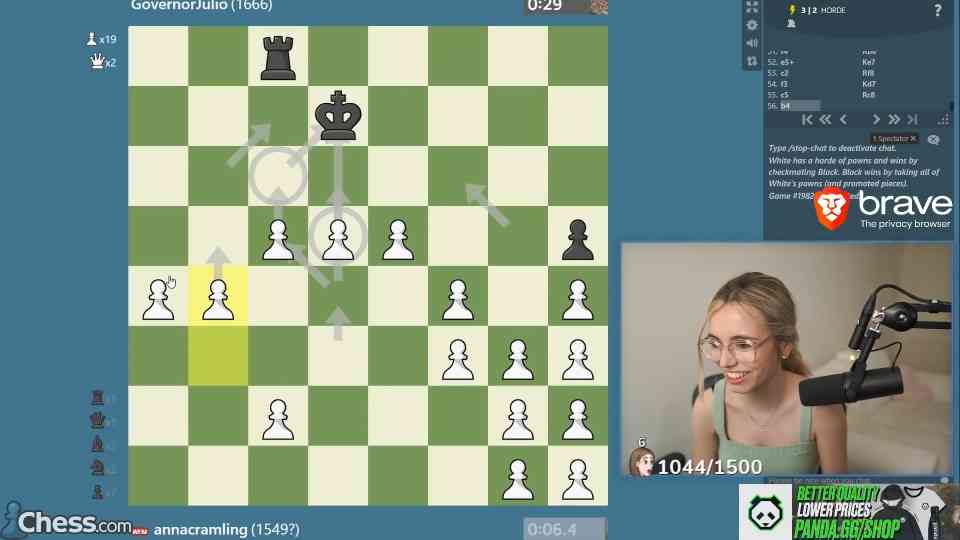 36 pawns looked ridiculous - then the attack started rolling
