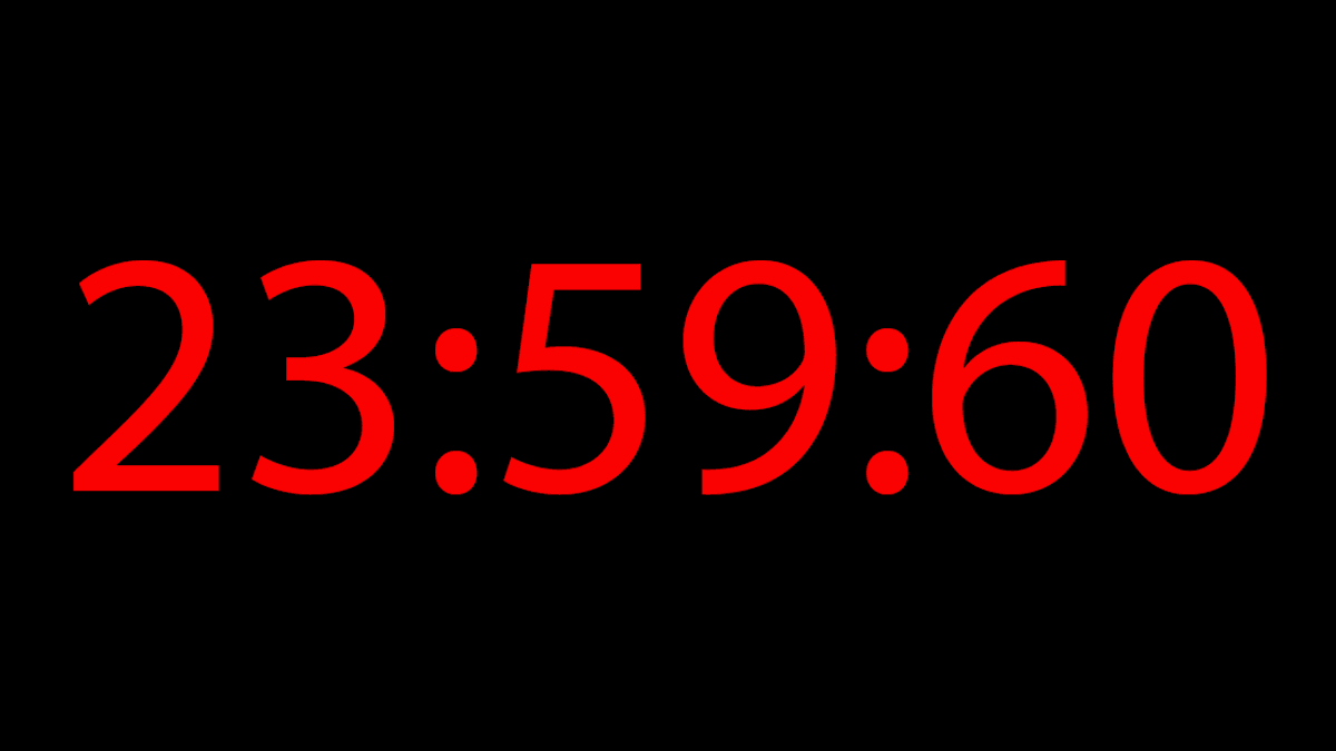 The last time the clock read 23:59:60 was on December 31, 2016. It will ...