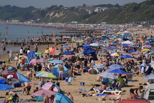 Pictures: Bournemouth beach on 'hottest May bank holiday Monday ever'