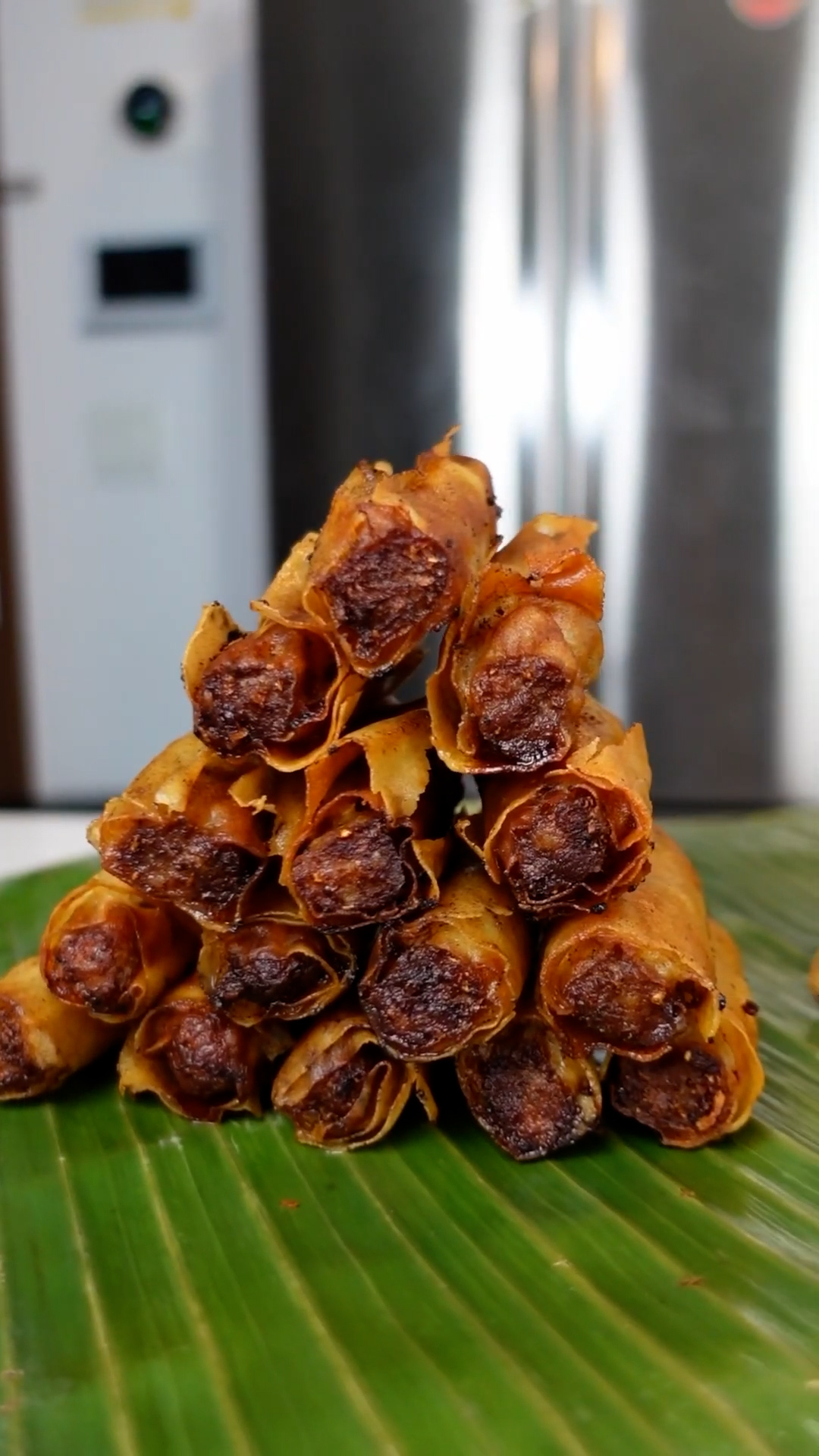 Fresh homemade lumpia versus the convenience of frozen grocery store ones