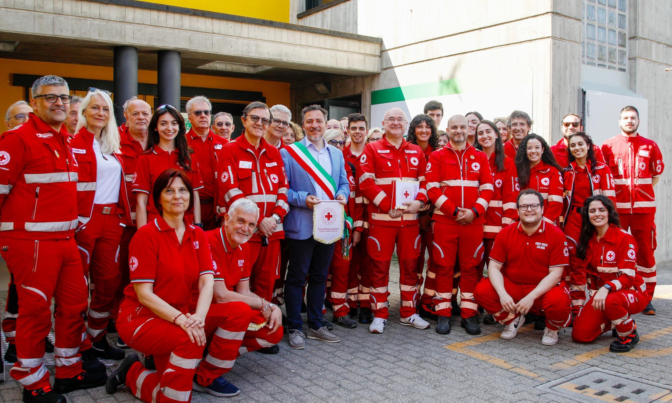 Croce Rossa Italiana. Il presidente fra i volontari: "Presidio importante"