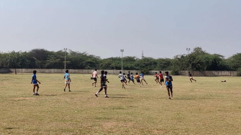 Delhi’s only rugby stadium is a mess—players clear cow dung before ...