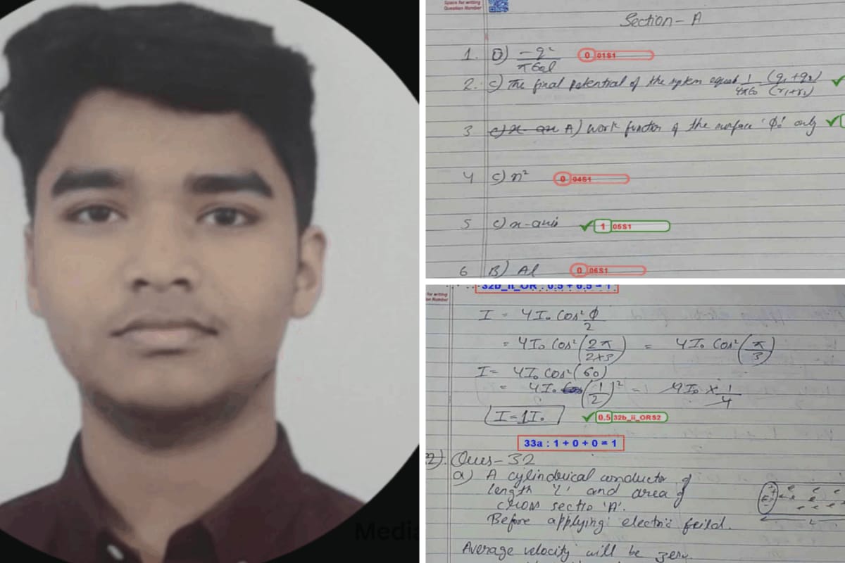 This is not my handwriting: CBSE class 12 student says uploaded physics ...