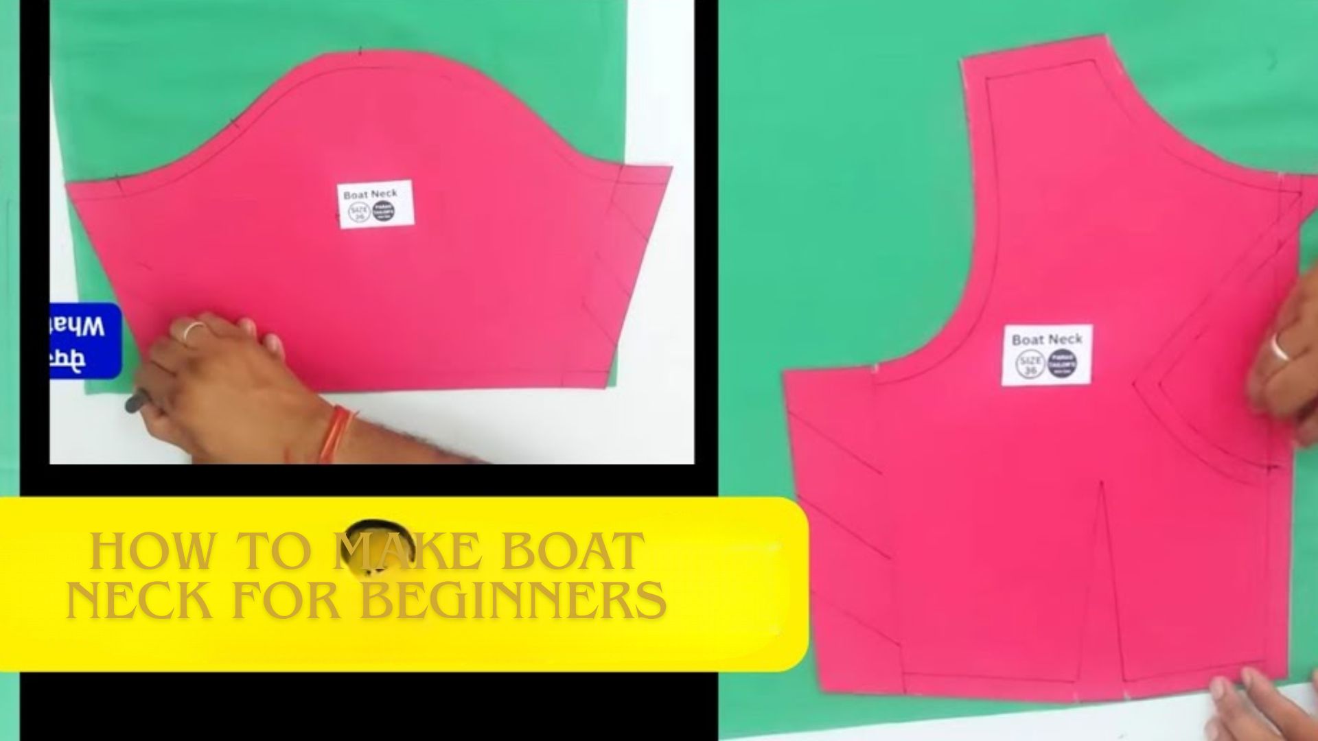 How to make boat neck for beginners