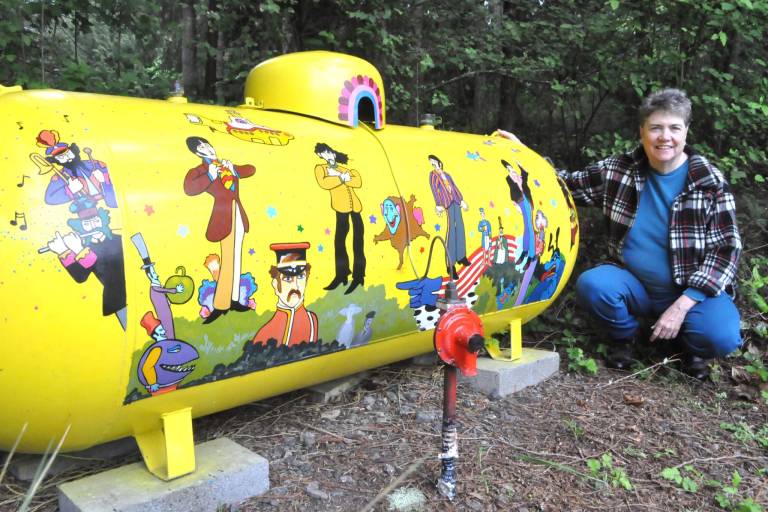 'Yellow Submarine' becomes inspiration for artwork on couple’s propane tank