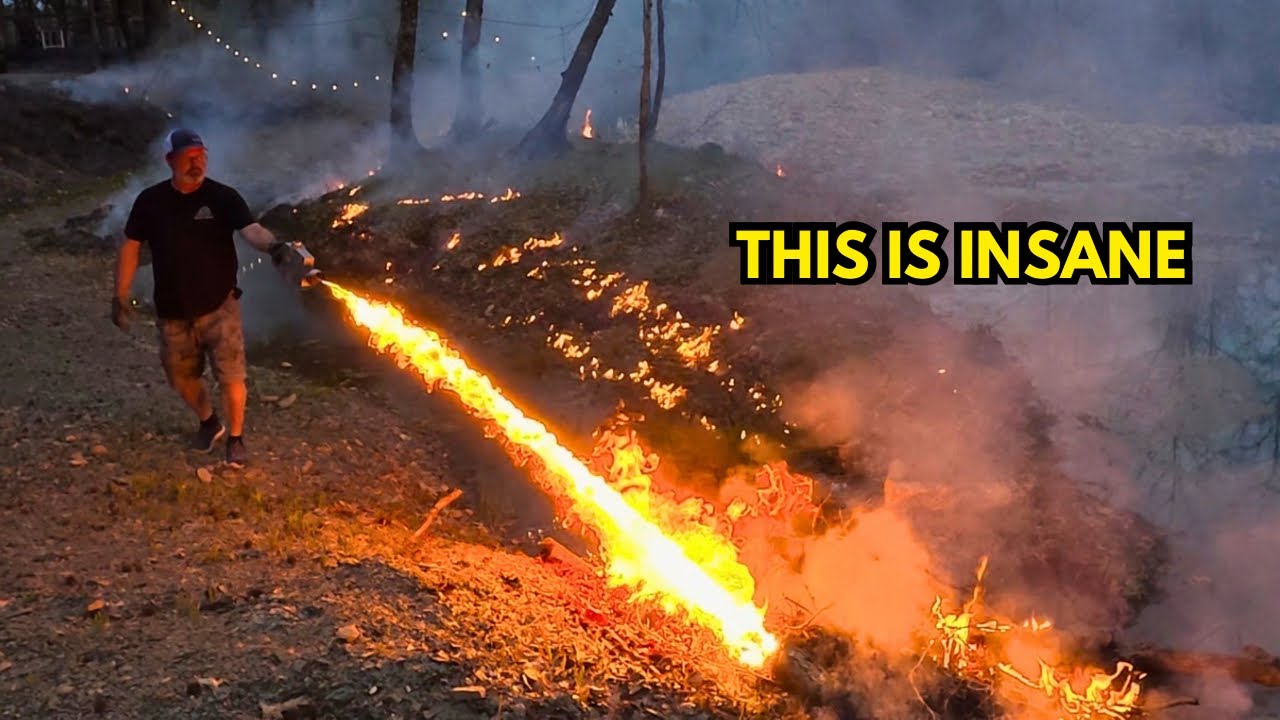I bought a flamethrower and it is absolutely insane