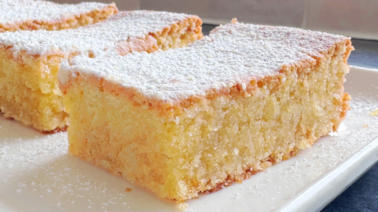 Simple eggless butter cake without condensed milk at home