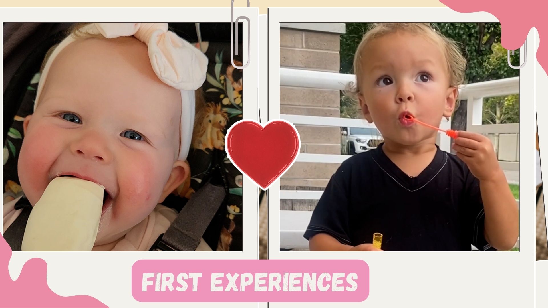 Wholesome Toddler And Baby Reactions First Ice Cream Bubbles And Rain