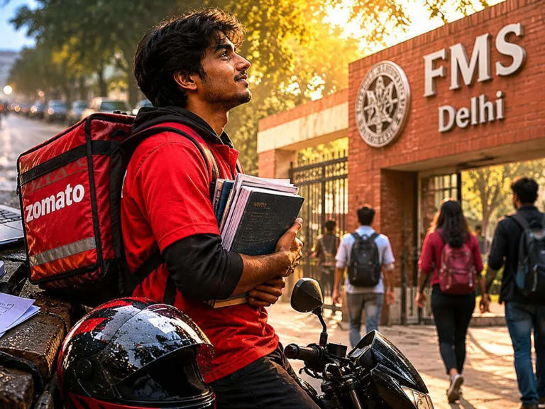 Man who supported family through delivery job cracks FMS Delhi ...