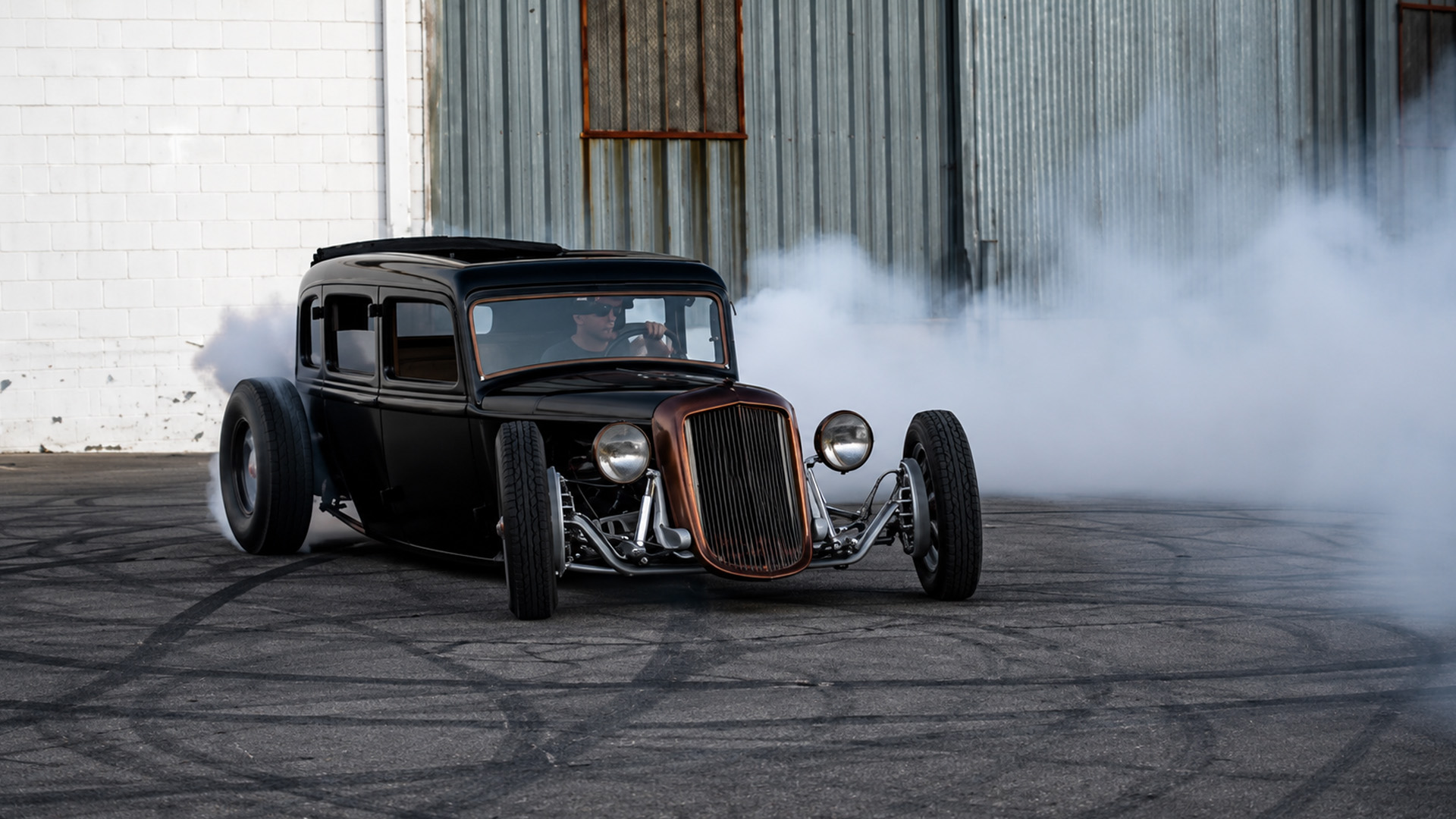Wildest Classic Car Take Over With Drifts and Burnouts