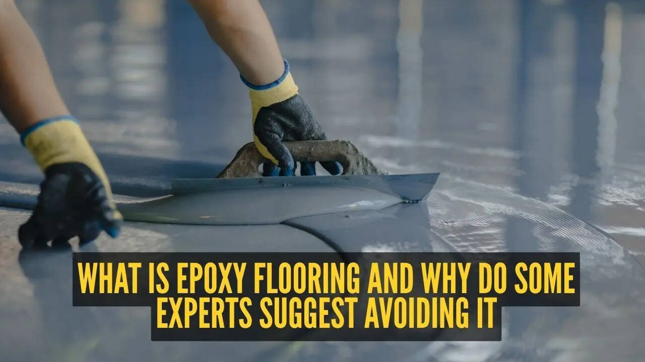 What is epoxy flooring and why do some experts suggest avoiding it?