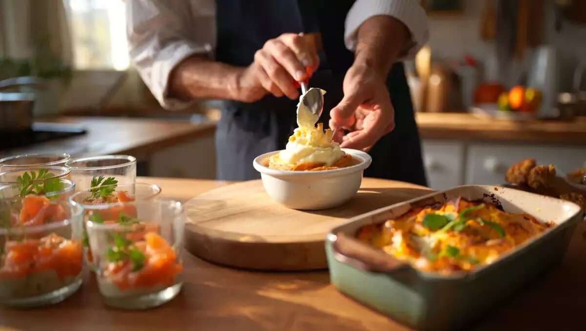 Menu sans gluten, 25 mai : verrines fraîches au saumon, une épaule d ...