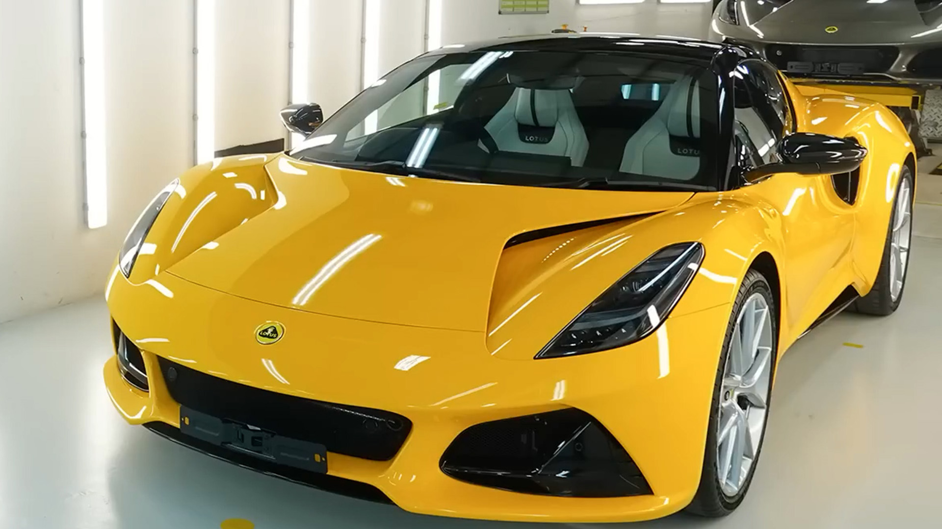 My bright yellow Lotus Emira finally arrives from the factory