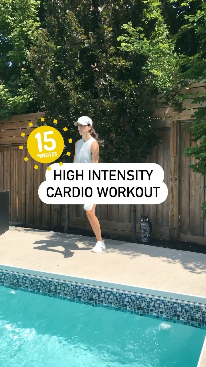 You with this 15 minute high intensity cardio workout! 😓💦