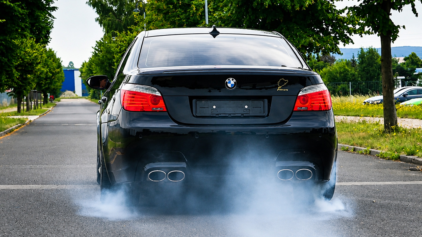 Custom exhaust gives this BMW M5 a sharper acceleration sound